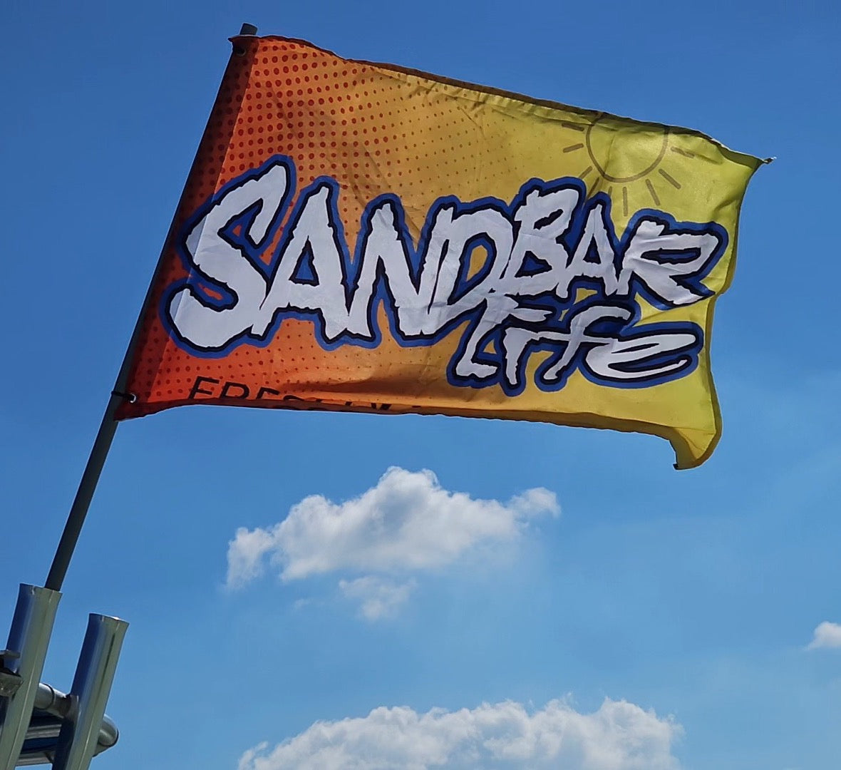 Sandbar life Flag – fresco channel